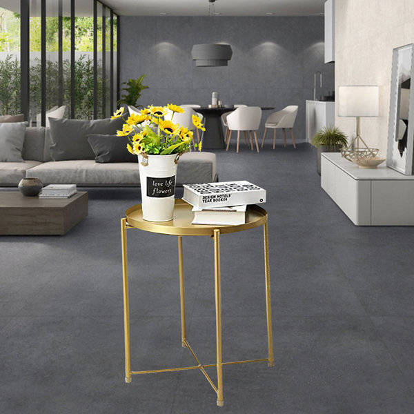 brothers furniture Aqqrra Side Table Round Metal, Outdoor Side Table ...