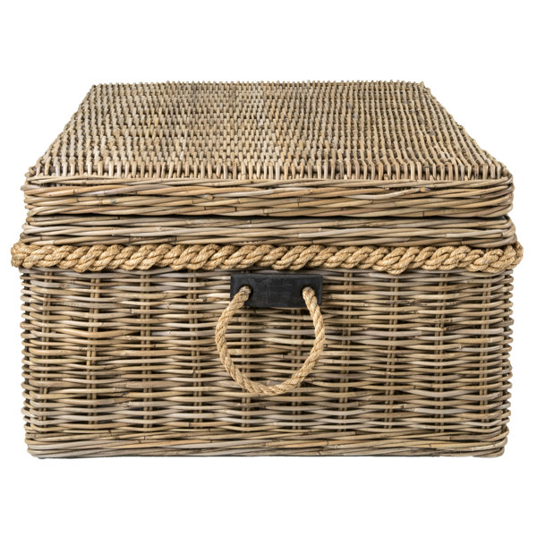 Sand & Stable Kent Wicker Trunk & Reviews | Wayfair