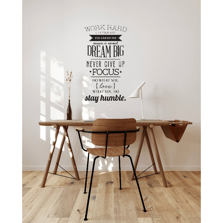 Urban Walls Work Hard Wall Decal & Reviews | Wayfair