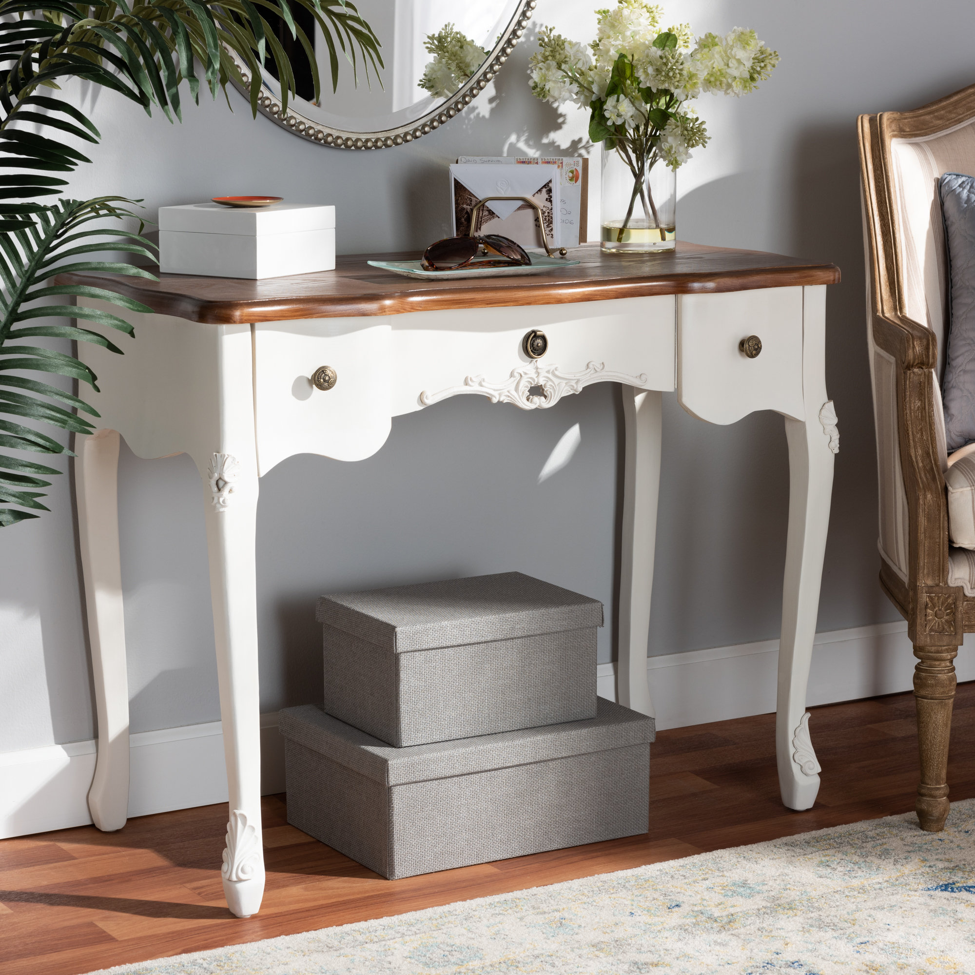 Ophelia & Co. Widmer Solid Wood Console Table & Reviews | Wayfair