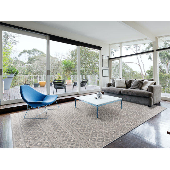 Sol 72 Outdoor™ Navarra Gray Indoor/Outdoor Rug & Reviews | Wayfair
