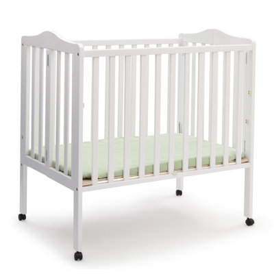 Delta Children Folding Mini Portable Crib with Mattress & Reviews | Wayfair