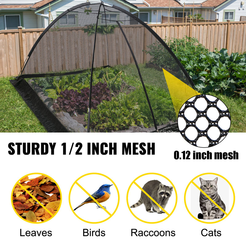 VEVOR Pond Cover Dome, Garden Pond Net, 1/2 Inch Mesh Dome Pond Net ...