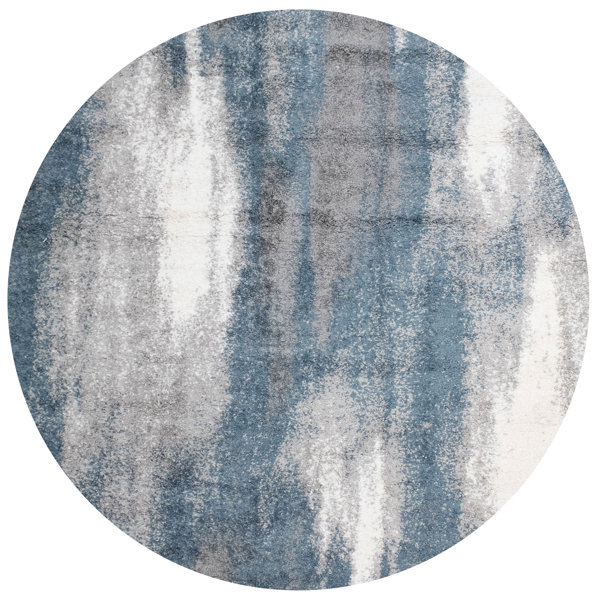 17 Stories Alban Performance Blue Rug & Reviews | Wayfair