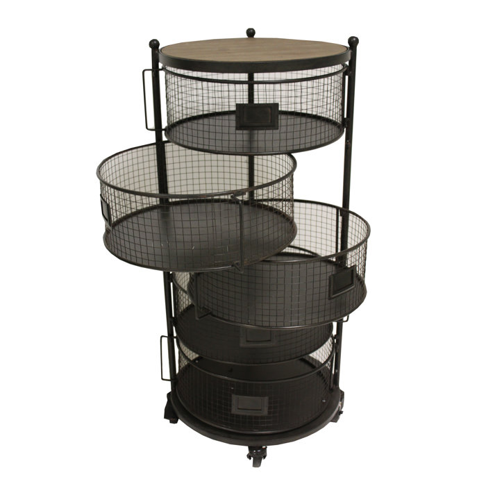 Williston Forge Brianne Metal 5 Level Basket Unit | Wayfair.co.uk