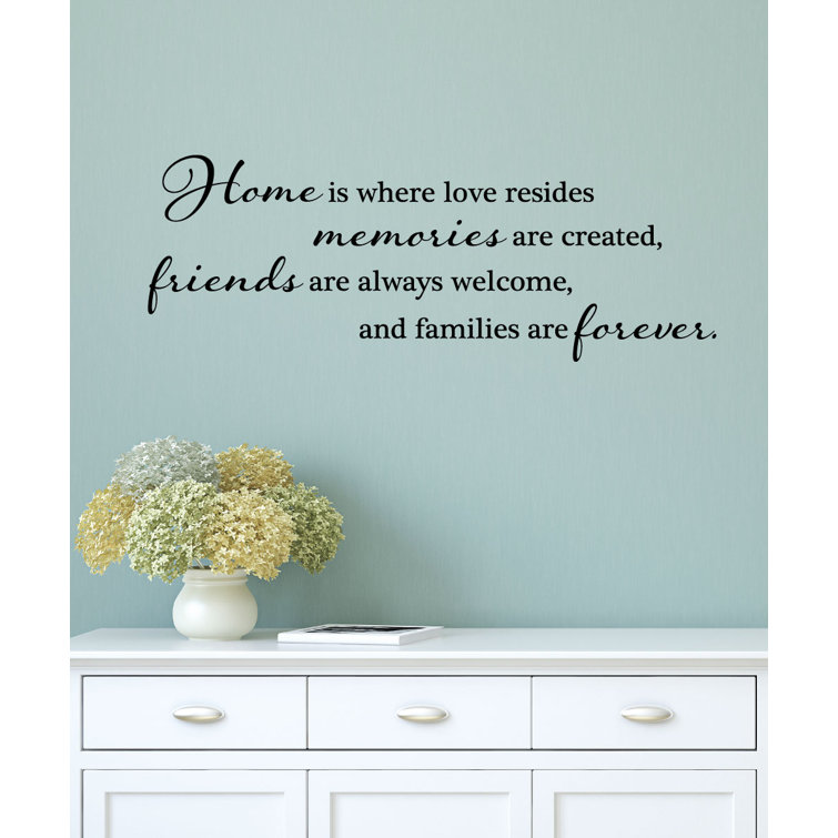 August Grove® Home Is Where Love Resides Wall Quotes Decal & Reviews ...