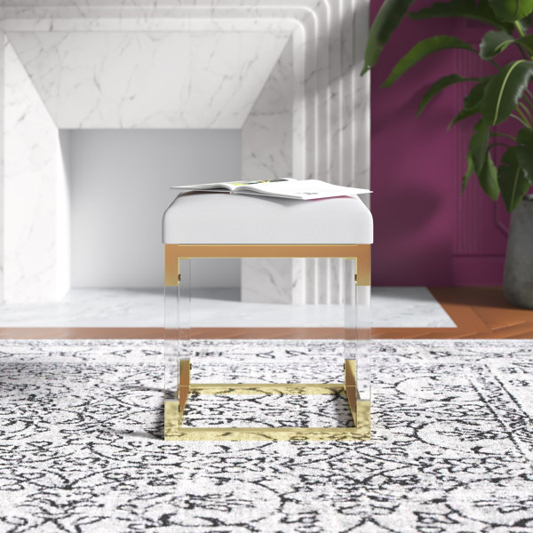 Clear-acrylic-vanity-stool | Wayfair