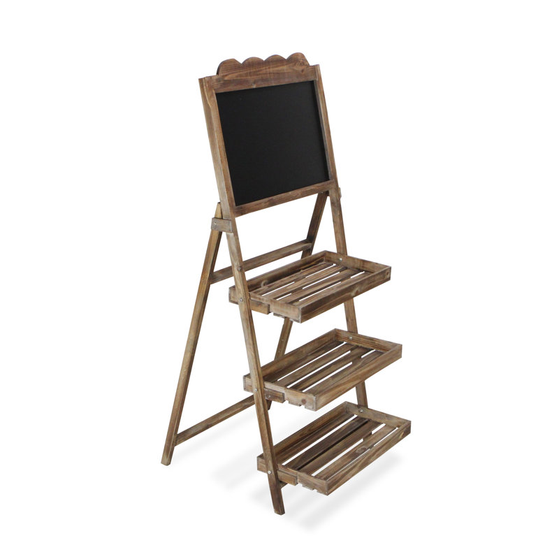 August Grove® Wooden Stand Free Standing Chalkboard & Reviews | Wayfair