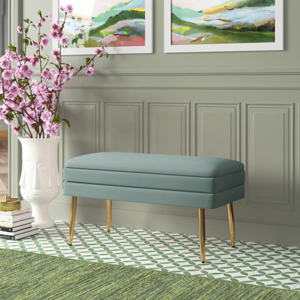 Etta Avenue™ Grayton Upholstered Removable Storage Bench & Reviews ...
