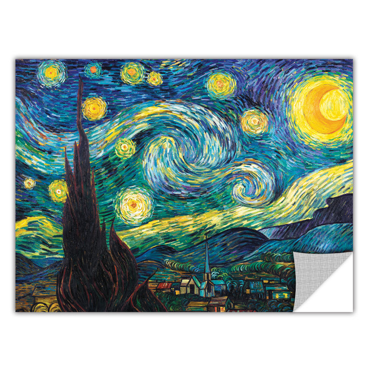 ArtWall Starry Night by Vincent Van GoghRemovable Wall Decal & Reviews ...