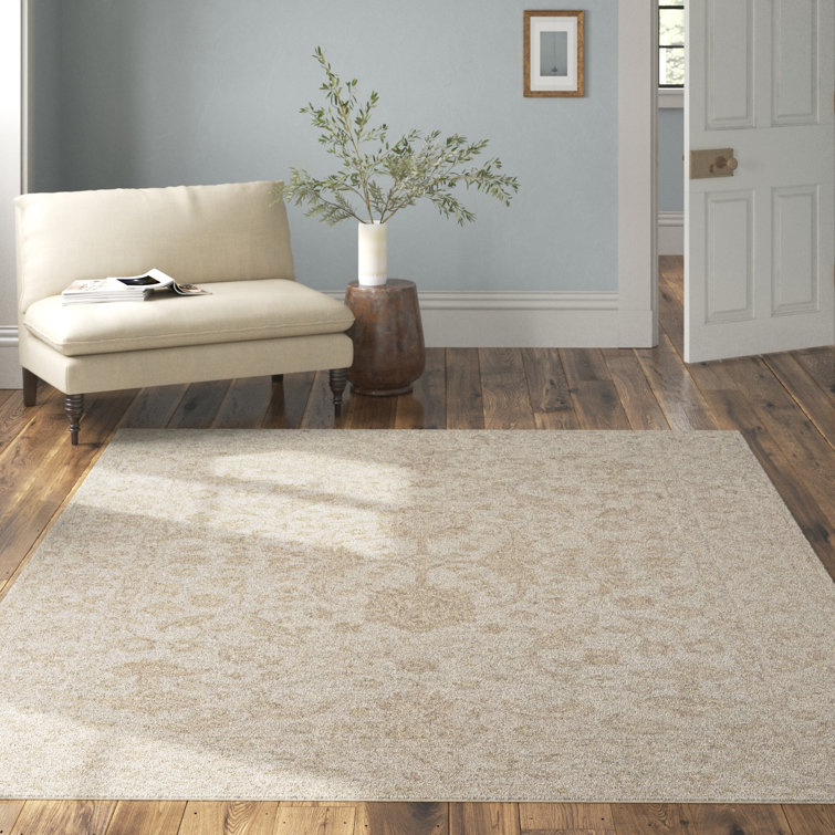 Cece Handmade Wool Beige Rug & Reviews | Birch Lane