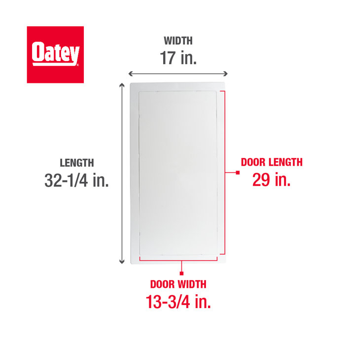 Oatey 14 in. x 29 in. ABS Plastic Access Panel, White & Reviews | Wayfair