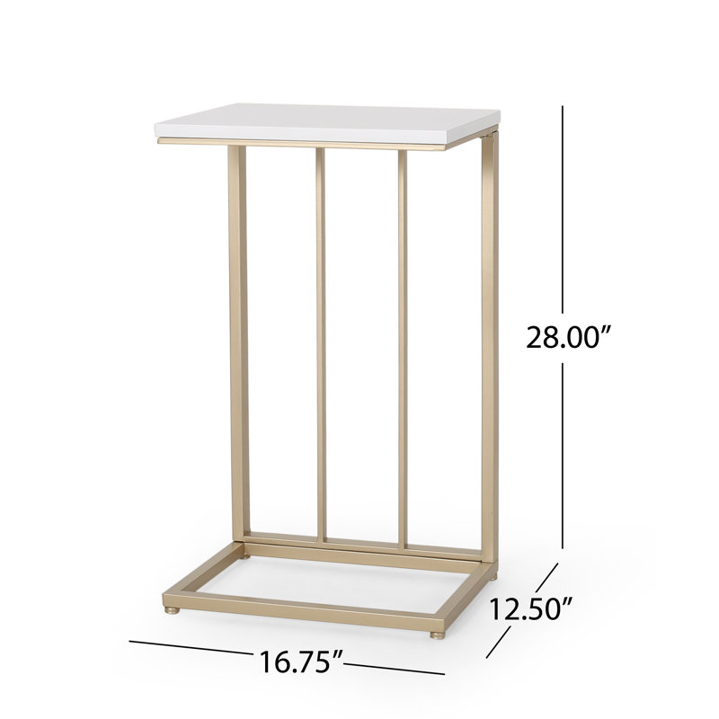 Mercer41 28'' Tall C Table End Table & Reviews | Wayfair