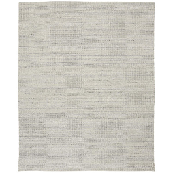 Breakwater Bay Isra Handwoven Wool/Cotton Light Gray Area Rug | Wayfair