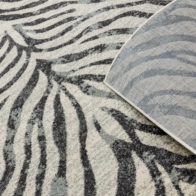 Etta Avenue Boston Zebra Tufted Grey/Black Rug & Reviews | Wayfair.co.uk