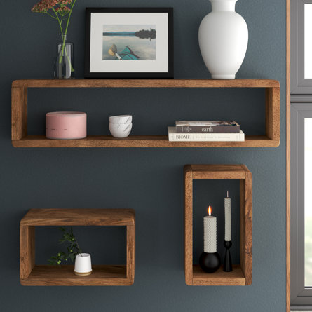 Foundstone Hayes 3 Piece Floating Shelf Set | Wayfair.co.uk