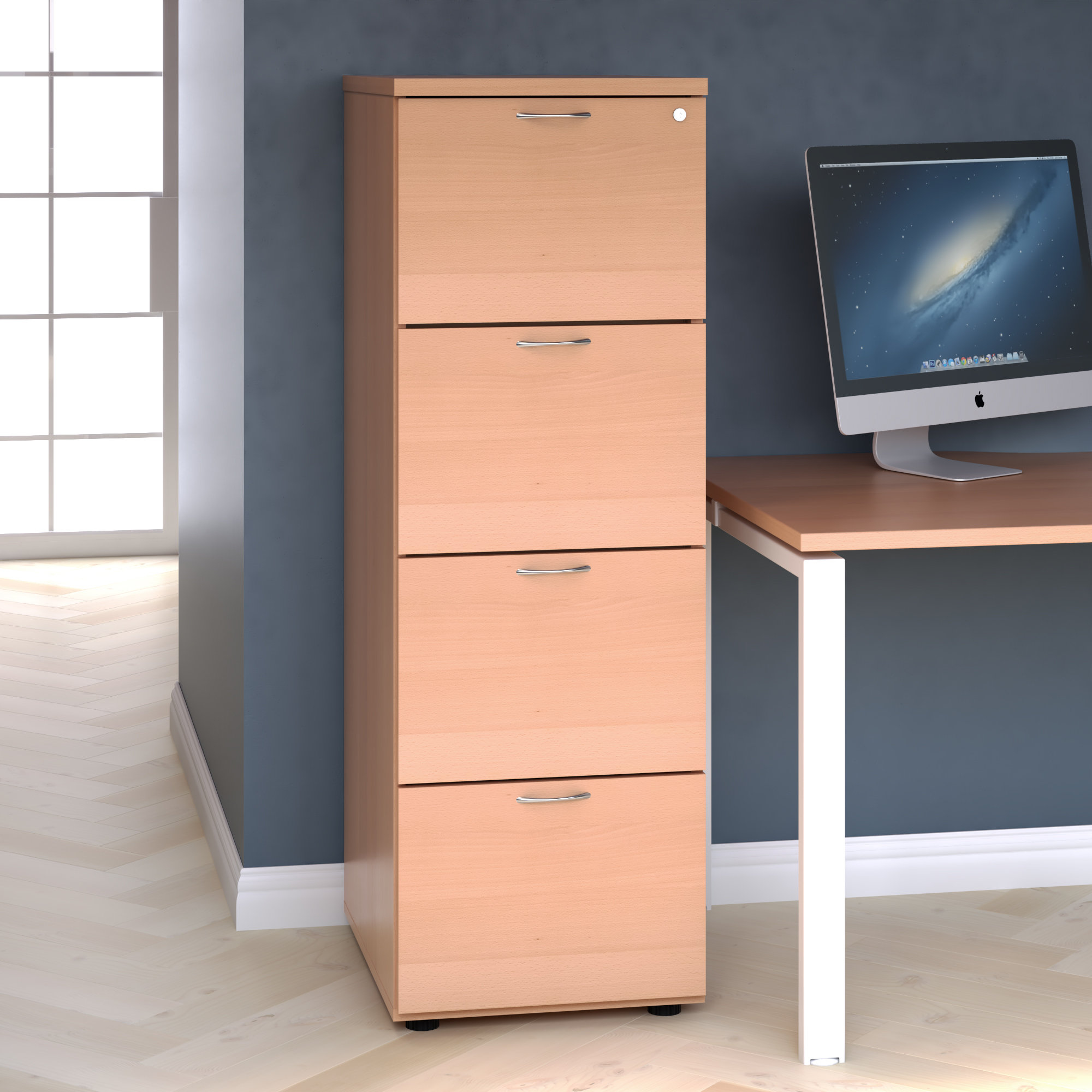 Wayfair Basics™ Buariki Essentials 4 Drawer Filing Cabinet | Wayfair.co.uk