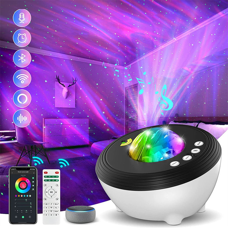 Onewell Kid Aurora Galaxy Projector Work With Alexa & Smart App Night ...