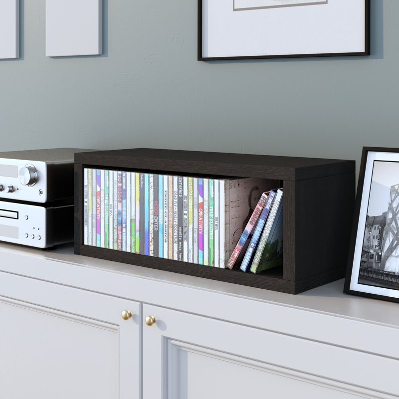 Ebern Designs Toller Stackable CD Storage Media Shelves & Reviews | Wayfair