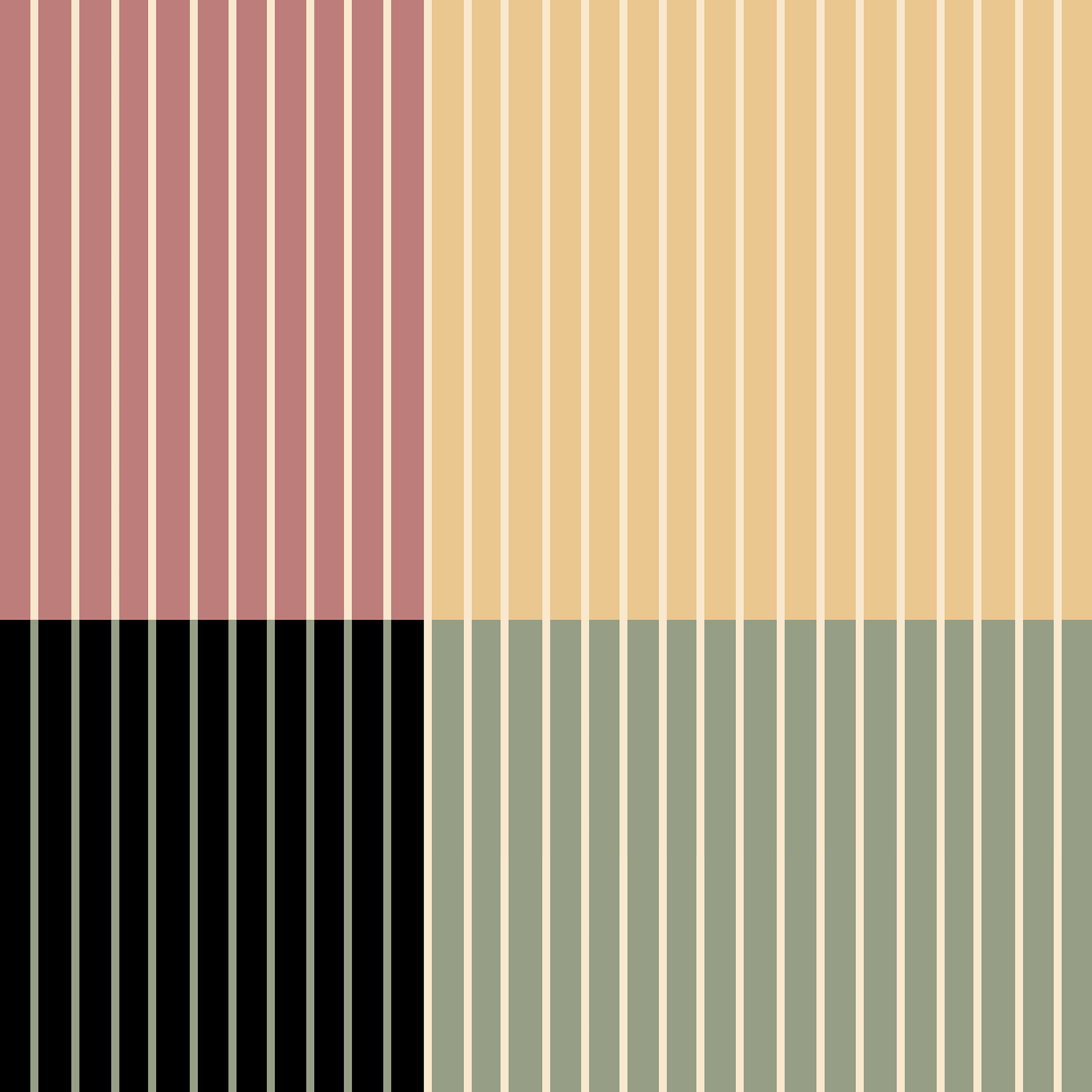 Latitude Run® Colour Poems Color Block Line Abstract XII - Wrapped ...