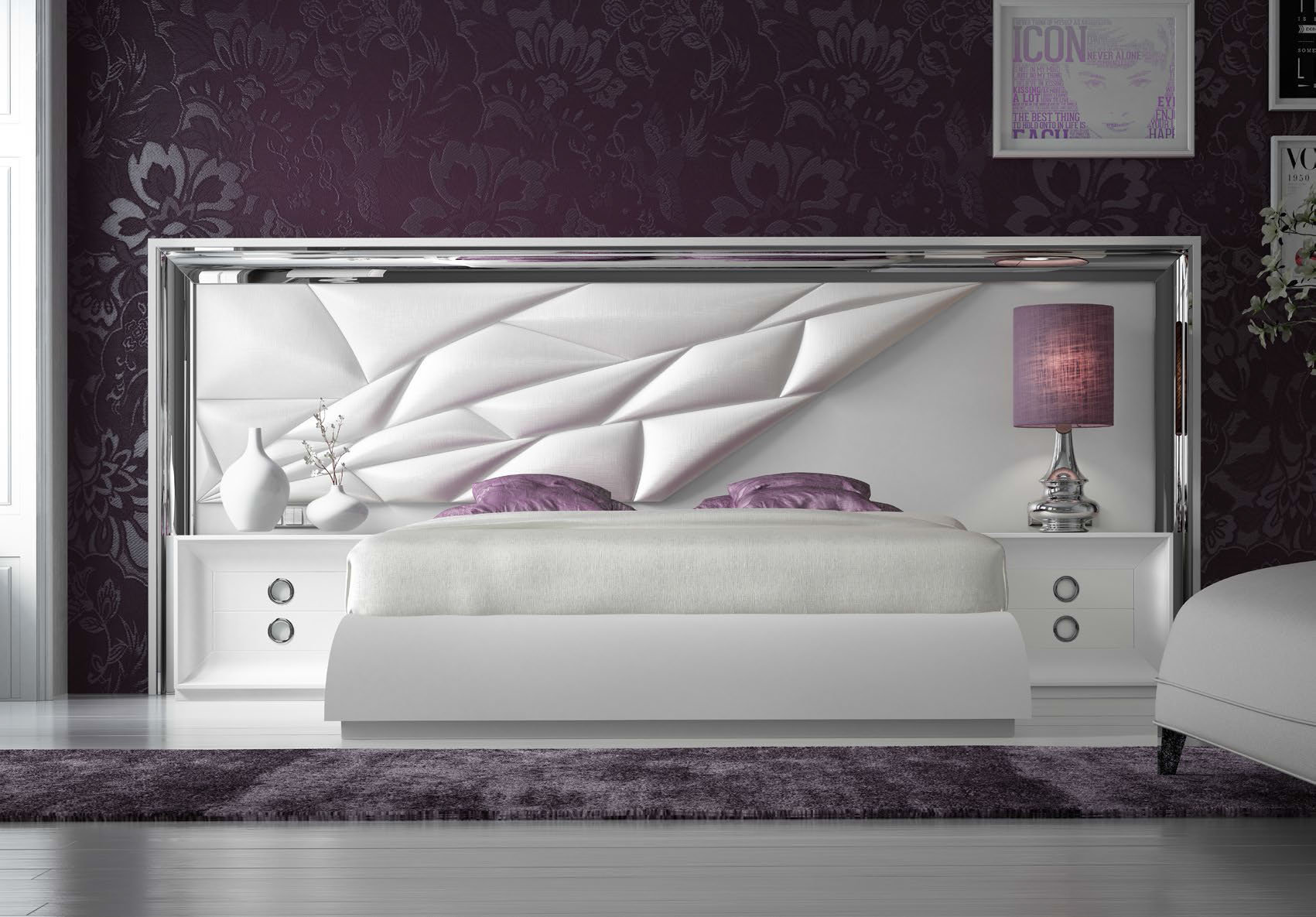 Hispania Home London Bedor 92 King Bedroom Set | Wayfair