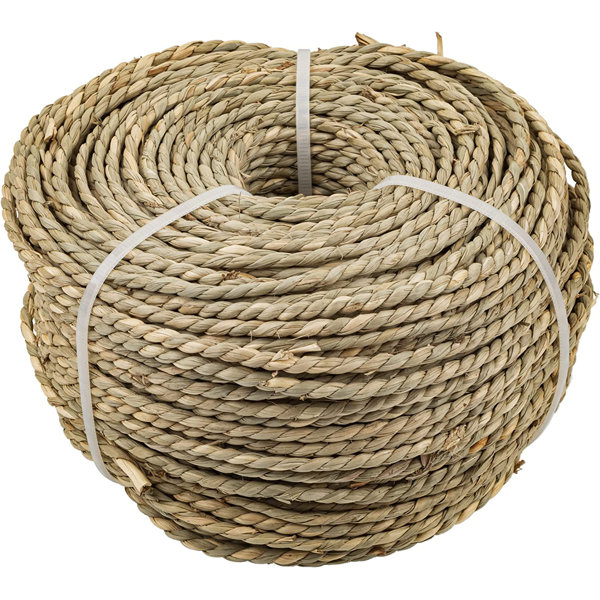 UNIQANTIQ HARDWARE SUPPLY Twisted Seagrass Rope | 1 Pound Coil | Rattan ...
