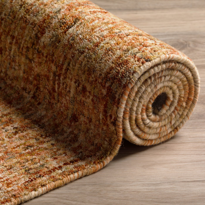 Latitude Run® Gilboa Handmade Wool Sunset Rug & Reviews | Wayfair