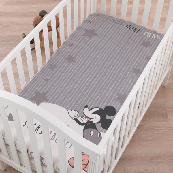 Disney Mickey Mouse Love Mickey Photo Op 100% Cotton Fitted Crib Sheet ...