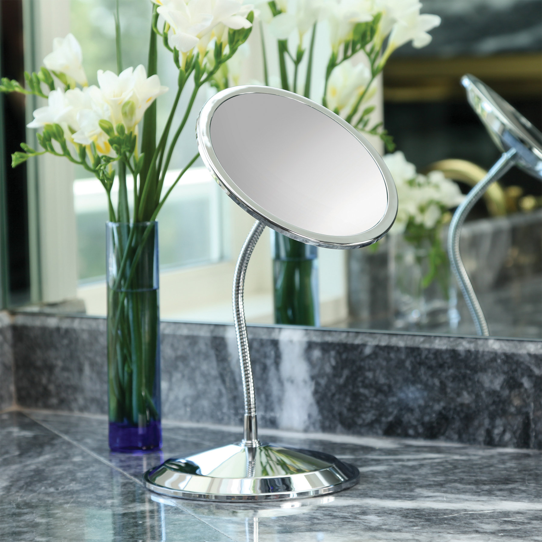 Symple Stuff Luann Round Floor Mirror & Reviews | Wayfair