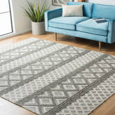 Dakota Fields Handmade Flatweave Ivory/Gray Rug | Wayfair