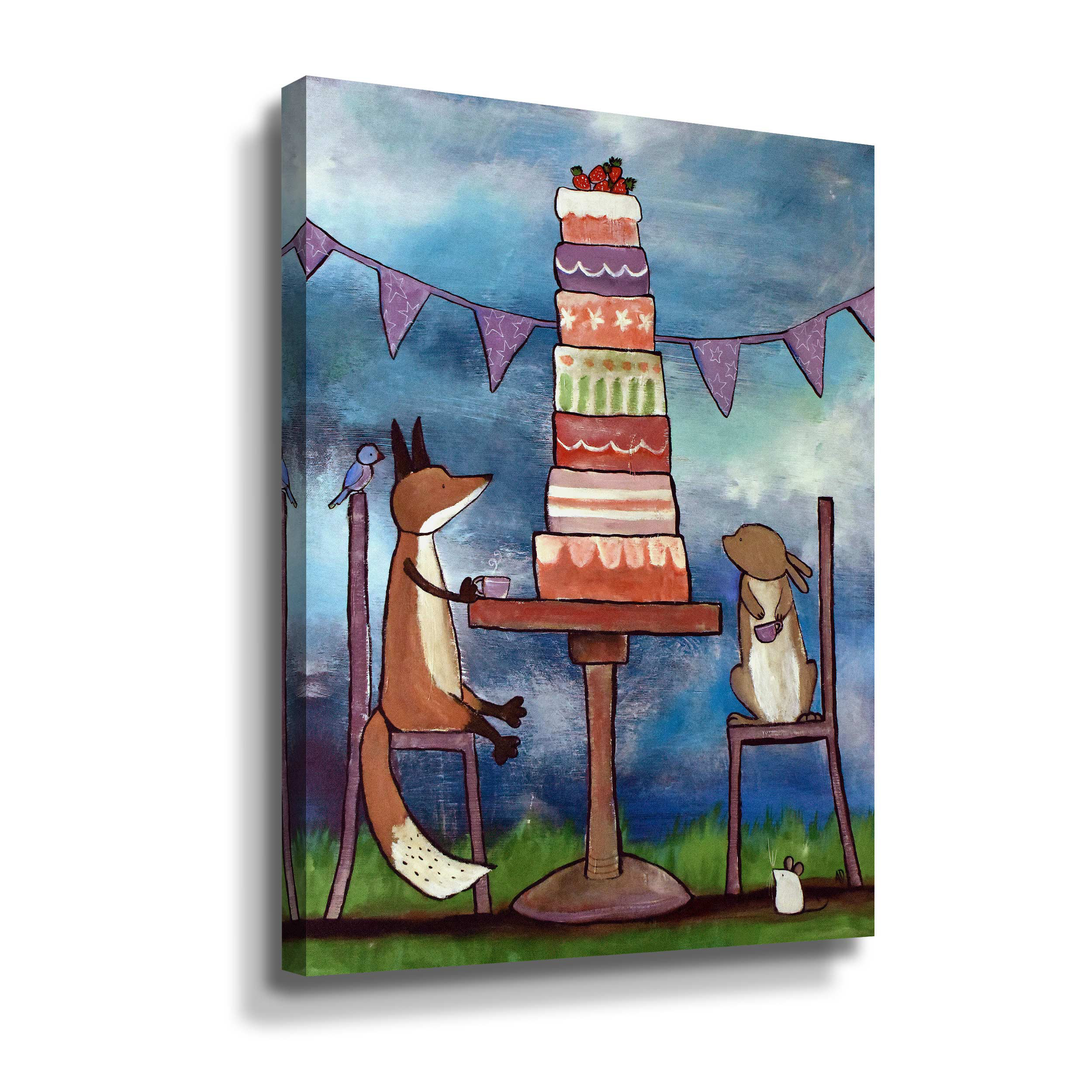 Trinx A Very Tall Cake A Very Tall Cake - Painting on Canvas | Wayfair