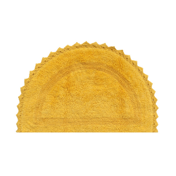 Red Barrel Studio® Crochet Triangle Lace Bath Rug | Wayfair