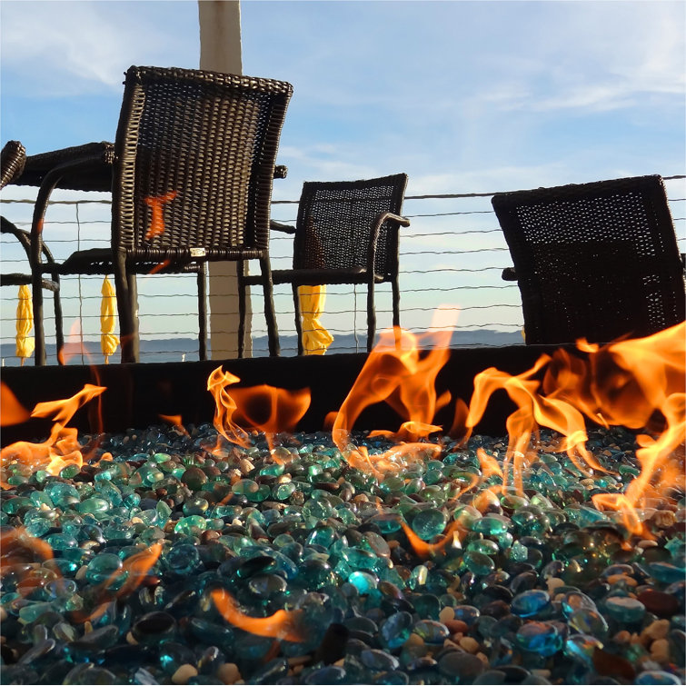 Fire Pit Essentials Beads Semi-Reflective Fire Pit Glass & Reviews ...