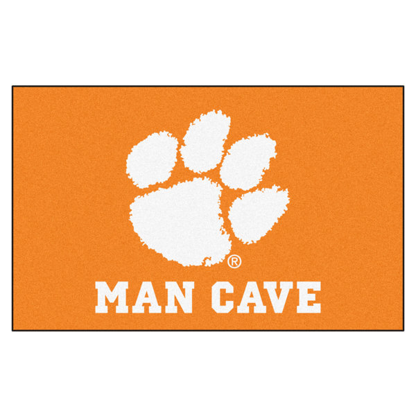 FANMATS Collegiate NCAA Man Cave 94.5 in. x 59.5 in. Non-Slip Indoor ...