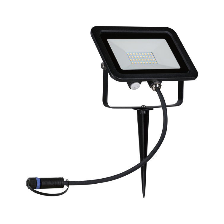 Paulmann Black Integrated LED Metal Flood Light | Wayfair.co.uk
