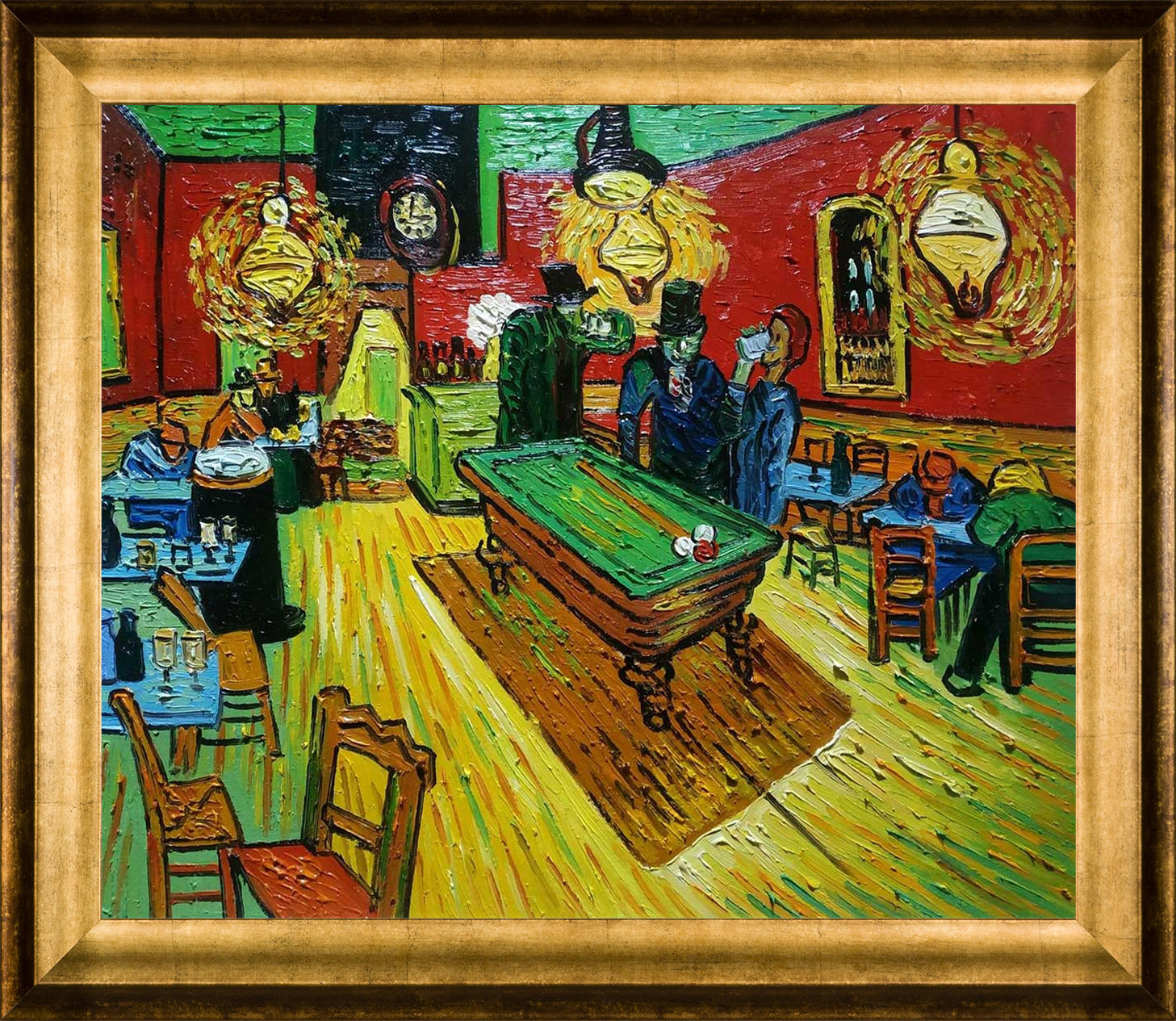 Red Barrel Studio® The Drinker's Cafe by Vincent Van Gogh - Painting on ...