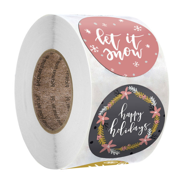 The Holiday Aisle® Christmas Sticker Roll | Wayfair