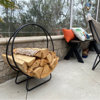 Steelside™ Wallace 23.8'' W Metal Log Rack & Reviews | Wayfair