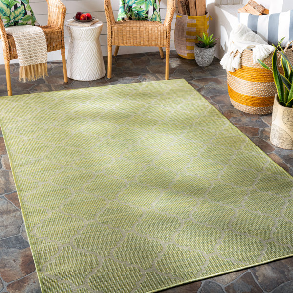 Winston Porter Brimberry Green Rug & Reviews | Wayfair