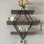 Mercury Row® Midland 3 Piece Diamond Tiered Shelf & Reviews | Wayfair