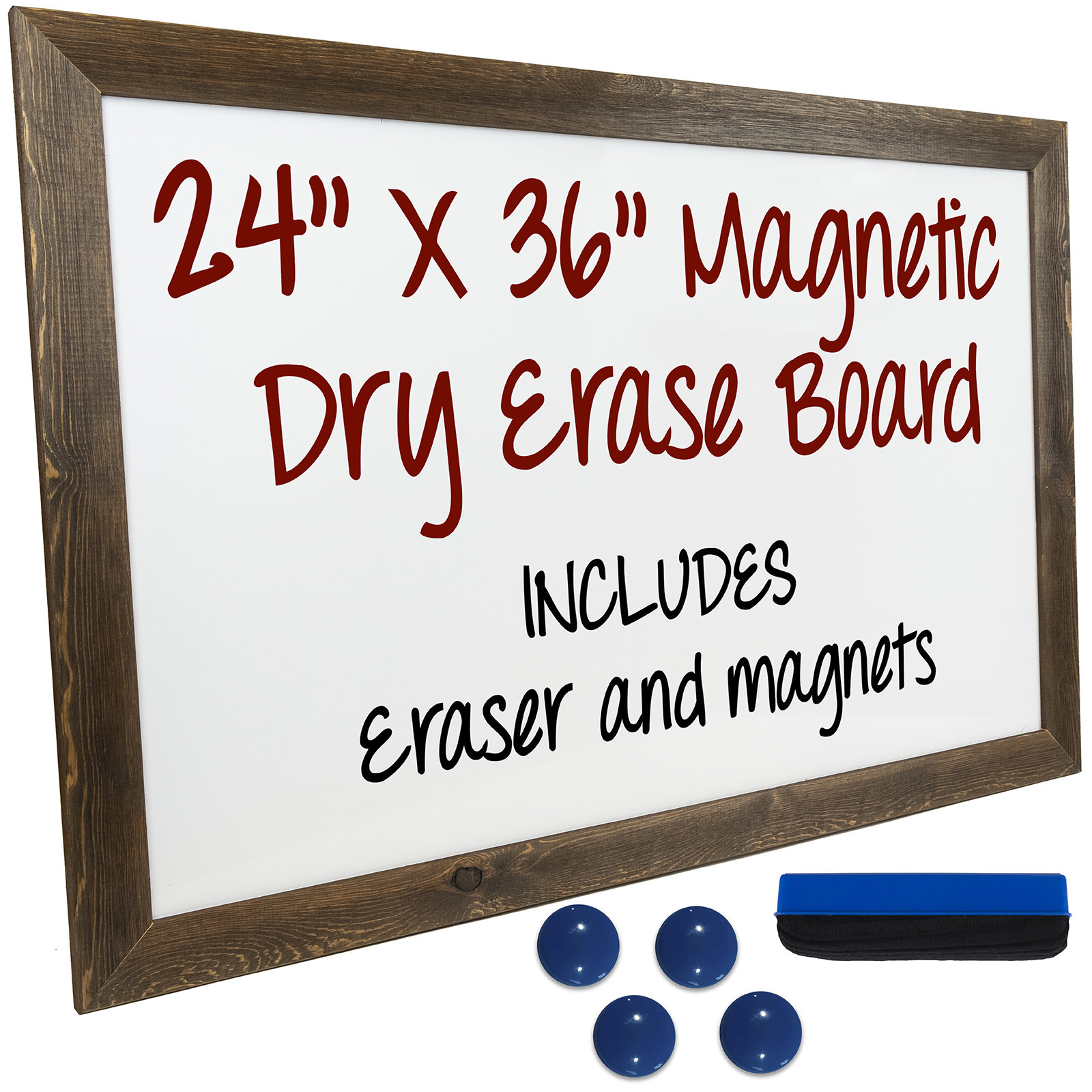 August Grove® Magnetic Wall Mounted Dry Erase Board | Wayfair