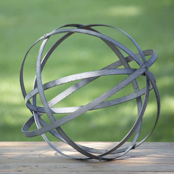 Metal-orb-sphere-garden | Wayfair