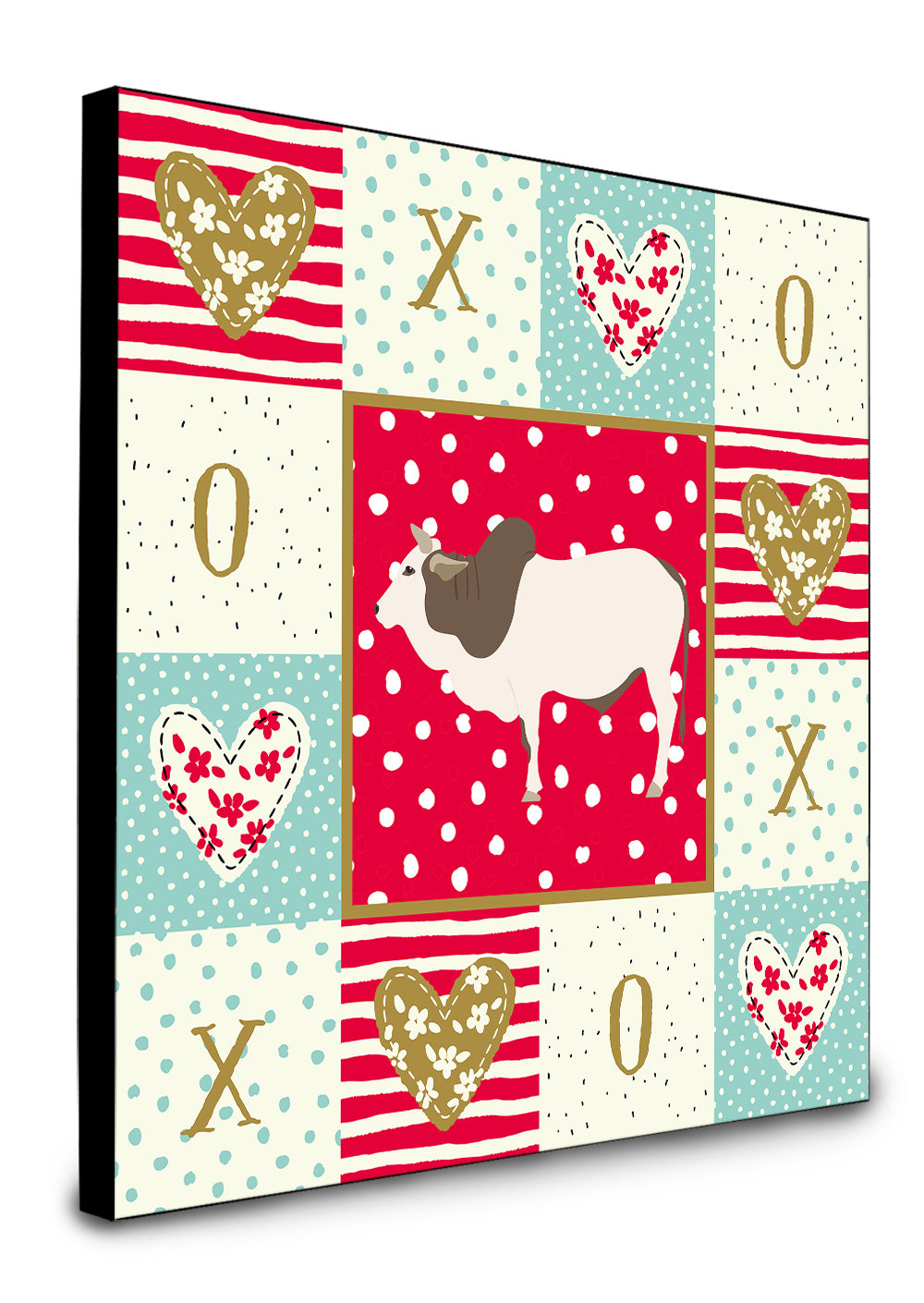The Holiday Aisle® Edwidge Malvi Cow Artwork Wall Panel | Wayfair