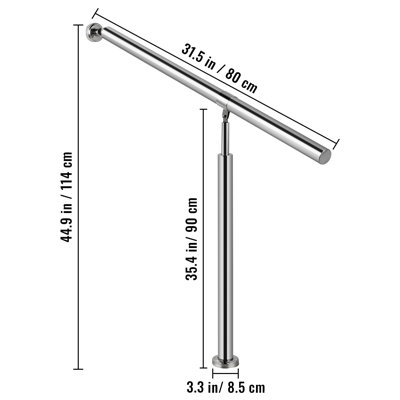 VEVOR Stainless Steel Handrail & Reviews | Wayfair