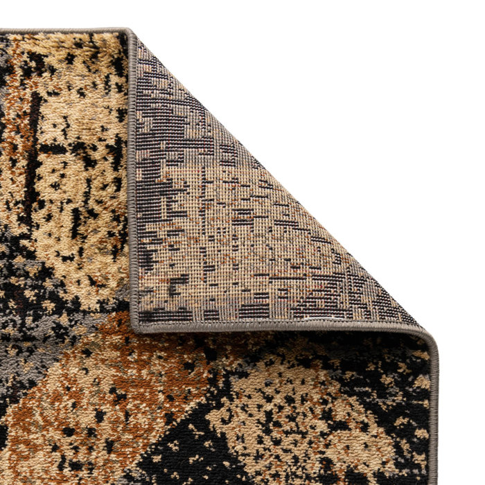 17 Stories Performance Brown/Gray Rug | Wayfair