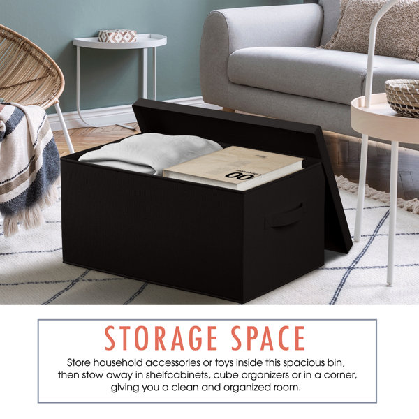 Rebrilliant Foldable Collapsible Fabric Box & Reviews | Wayfair