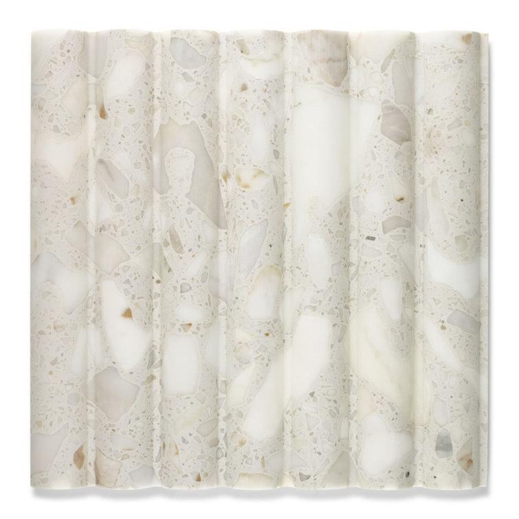 Ann Sacks Terrazzo Renata 12" x 12" Fluted Field Tile | Perigold