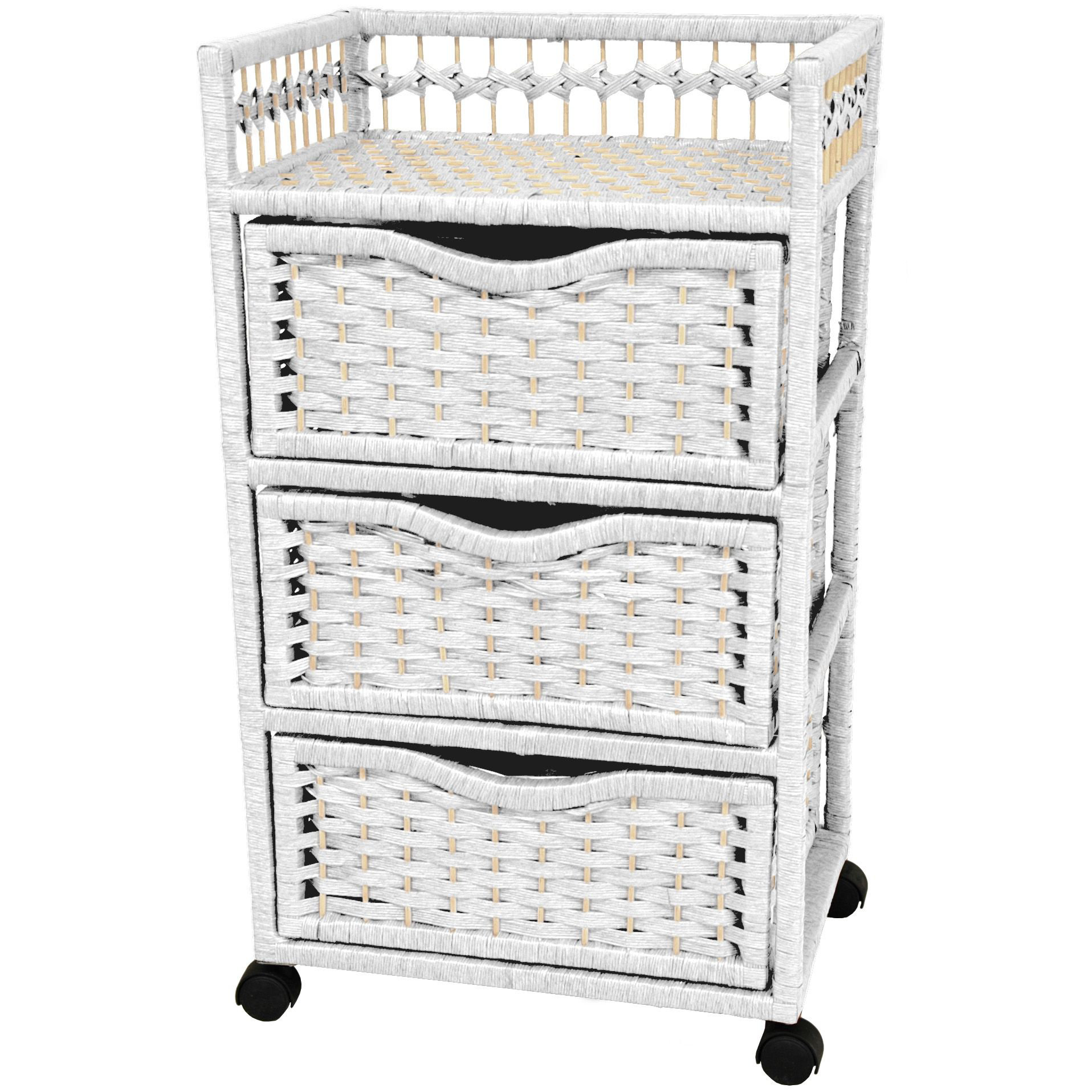 Bay Isle Home Isabela 3 Drawer Rolling Storage Chest & Reviews | Wayfair