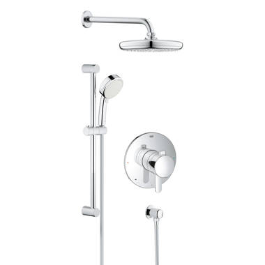 GROHE Europlus® Dual Function Complete Shower System with Rough-in ...