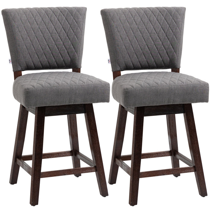 HomCom Swivel 26.5" Counter Stool | Wayfair